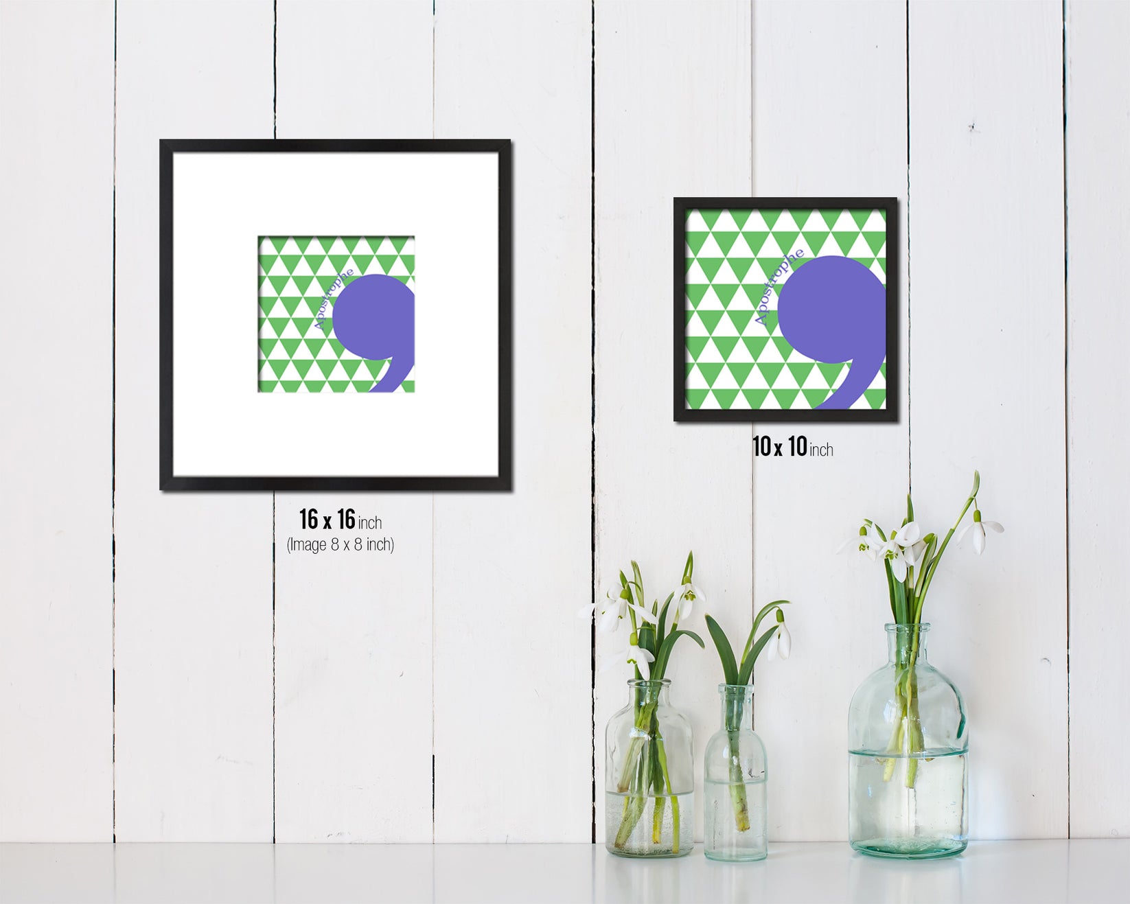 Apostrophe Punctuation Art Framed Wall Decor Prints - MAUMshop.work
