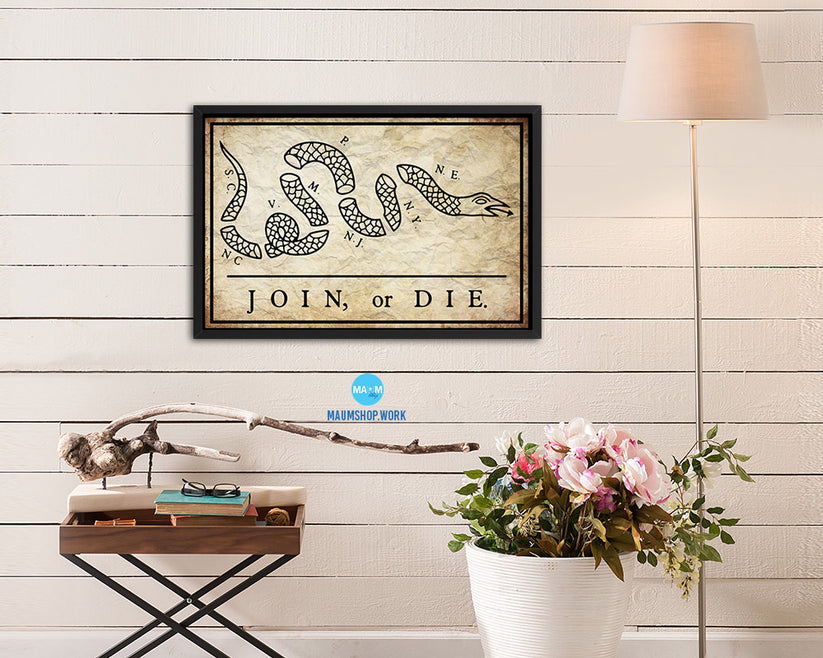 US Join or Die Snake Colonial Revolutionary War Vintage Military Flag ...