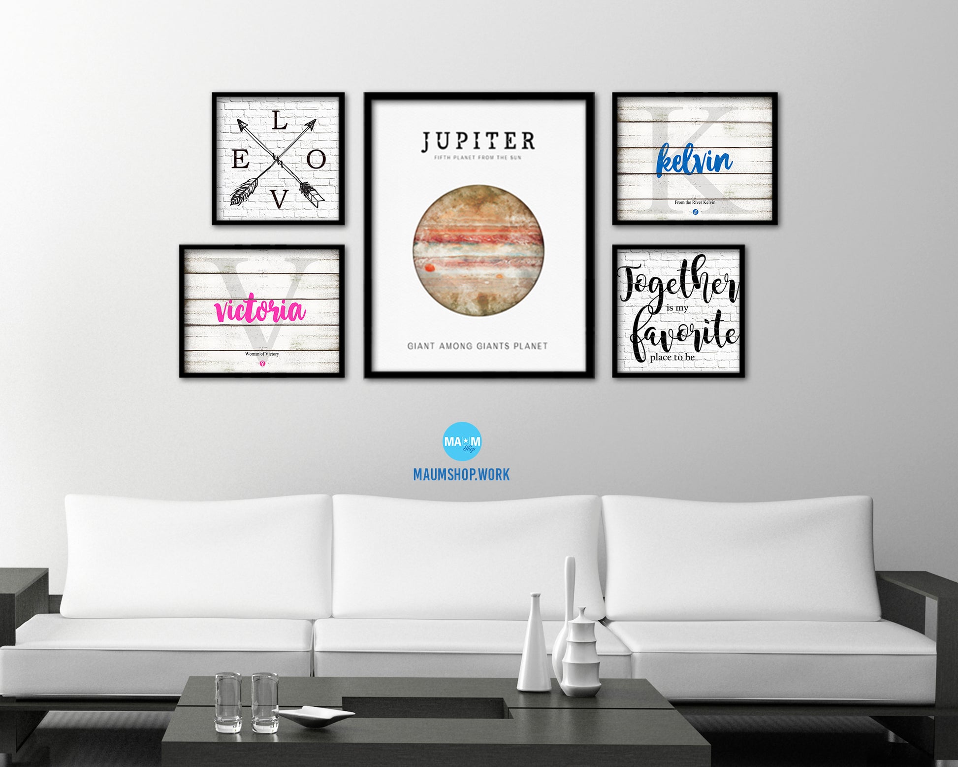 Jupiter Planet Prints Solar System Framed Wall Art Prints - MAUMshop.work