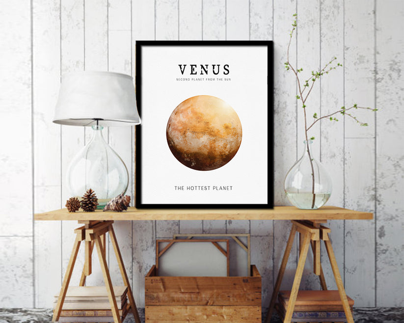 Venus Planet Prints Solar System Framed Wall Art Prints - MAUMshop.work