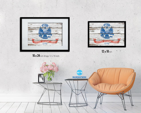 US Army 1775 Wood Rustic Flag Wall Decor Art Prints - MAUMshop.work