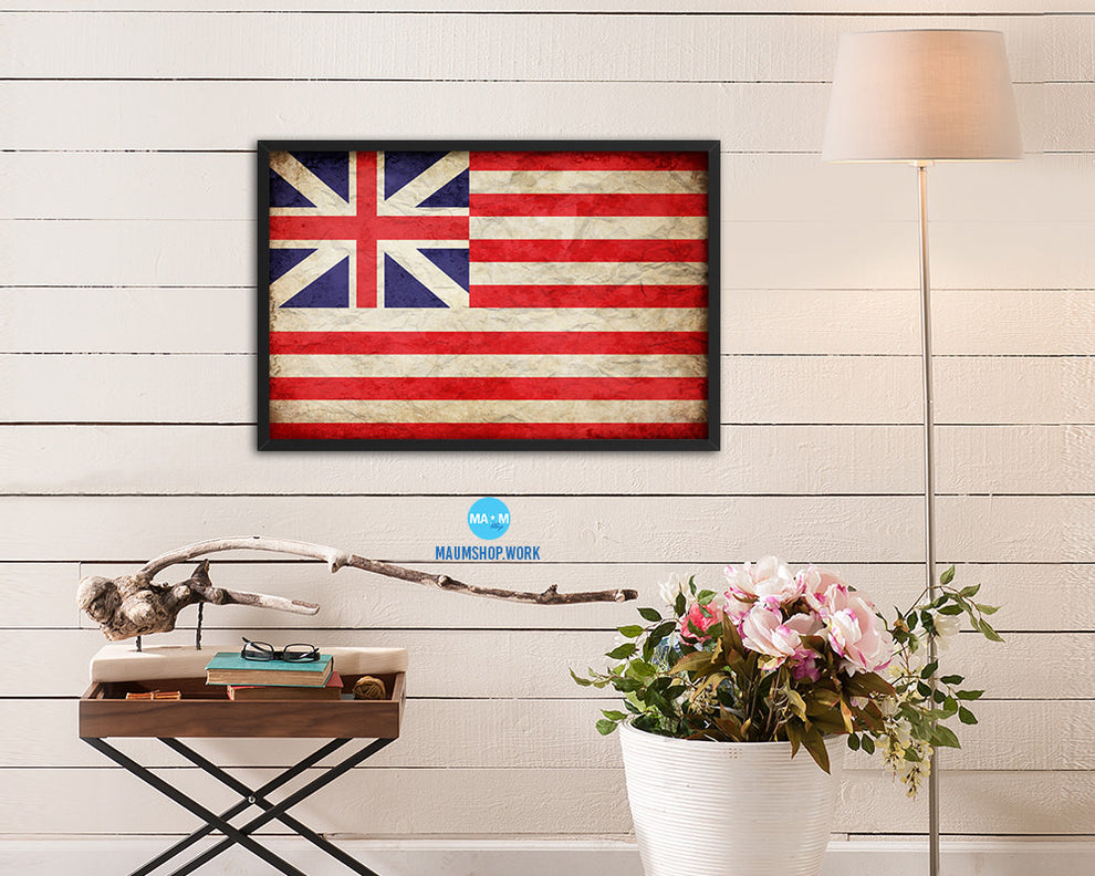 Grand Union Vintage Military Flag Wall Decor Art Prints - MAUMshop.work