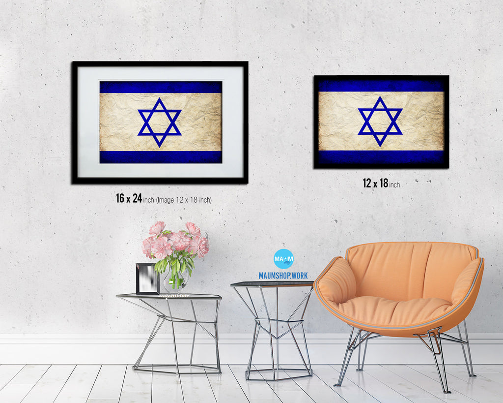 Israel Country Vintage Flag Printable Wall Art - MAUMshop.work