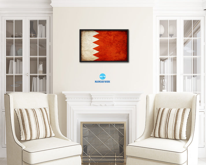 Bahrain Country Vintage Flag Printable Wall Art - MAUMshop.work