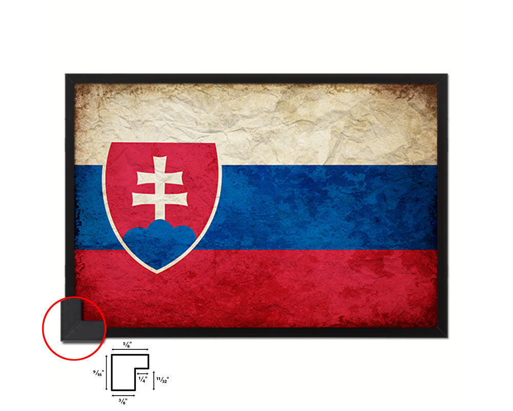 Slovakia Country Vintage Flag Printable Wall Art - MAUMshop.work