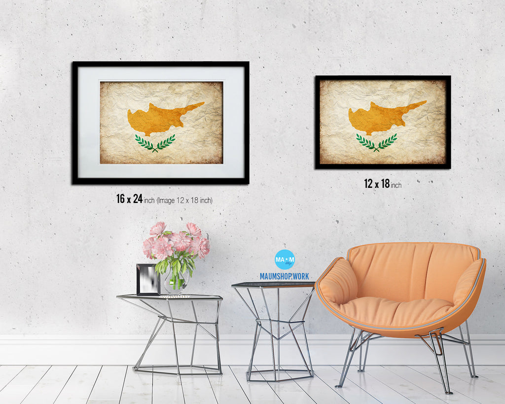Cyprus Country Vintage Flag Printable Wall Art - MAUMshop.work