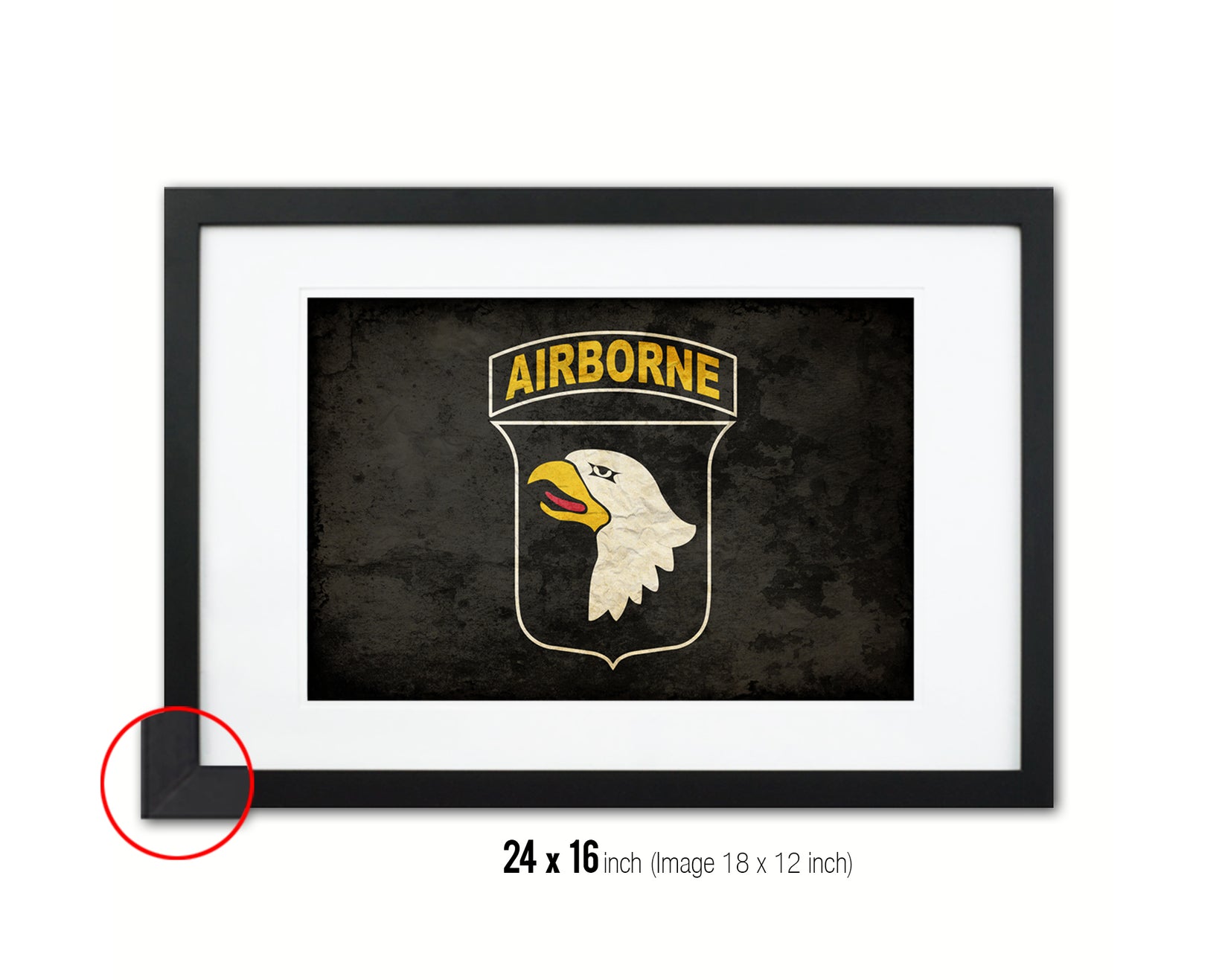 US Army 101st Airborne Vintage Military Flag Wall Decor Art Prints ...