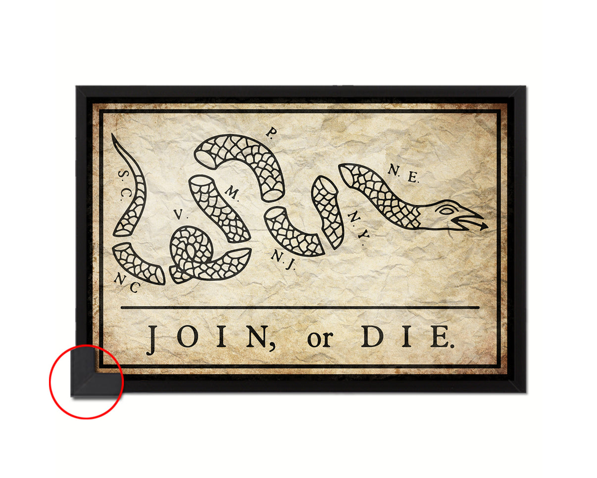 US Join or Die Snake Colonial Revolutionary War Vintage Military Flag ...
