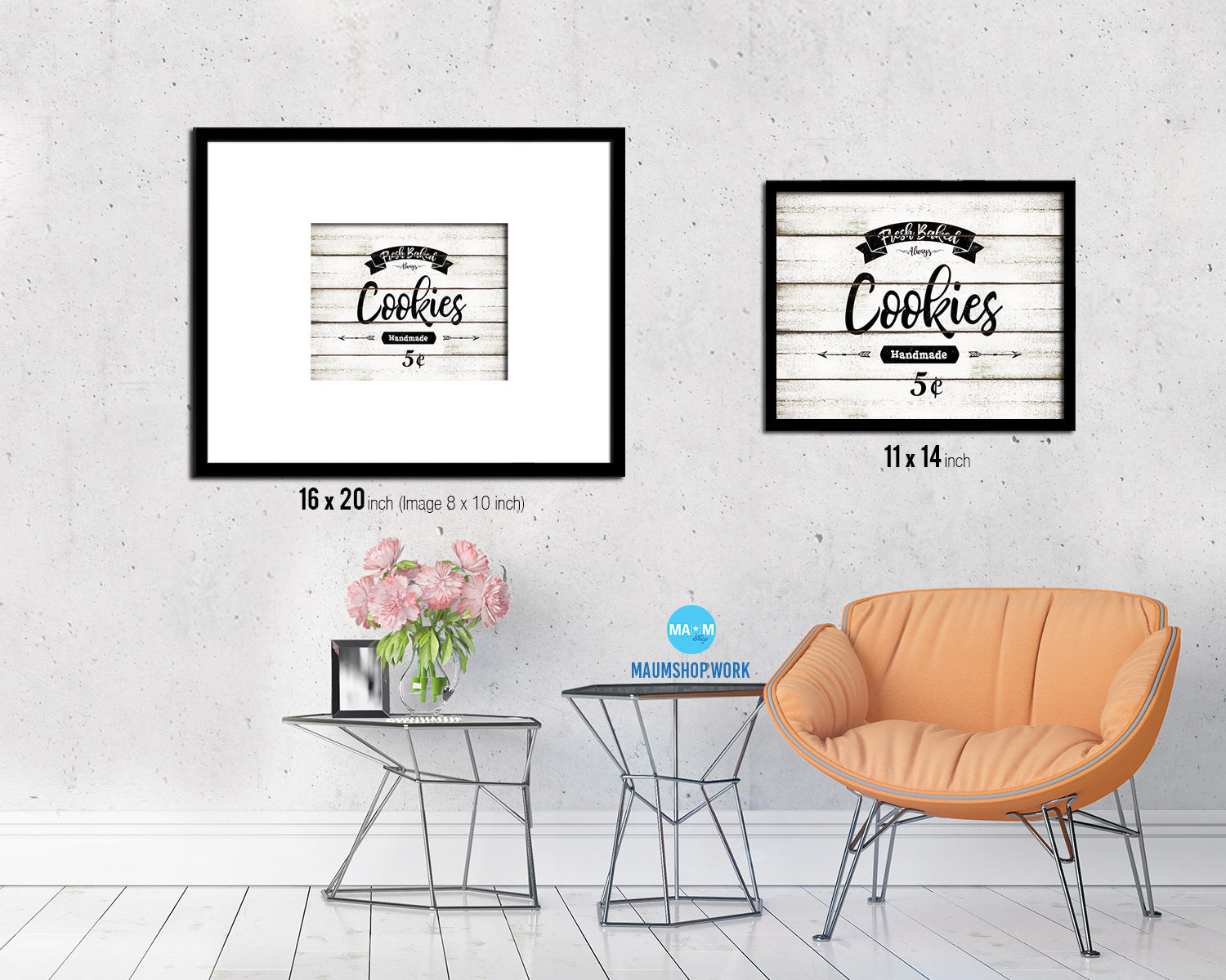 Fresh Baked Cookies Vintage Sign Framed Wall Decor Art Prints ...