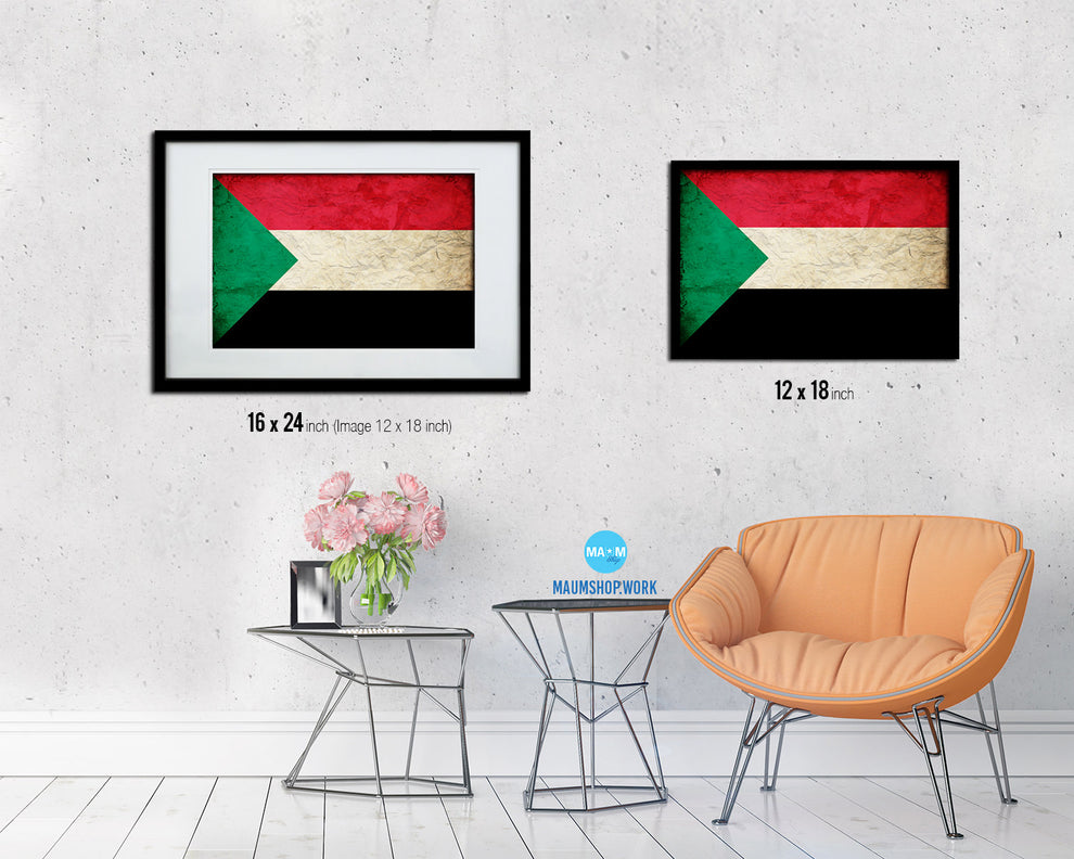 Sudan Country Vintage Flag Printable Wall Art - MAUMshop.work