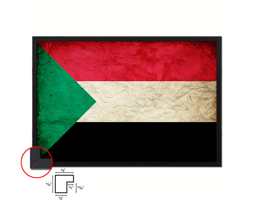 Sudan Country Vintage Flag Printable Wall Art - MAUMshop.work
