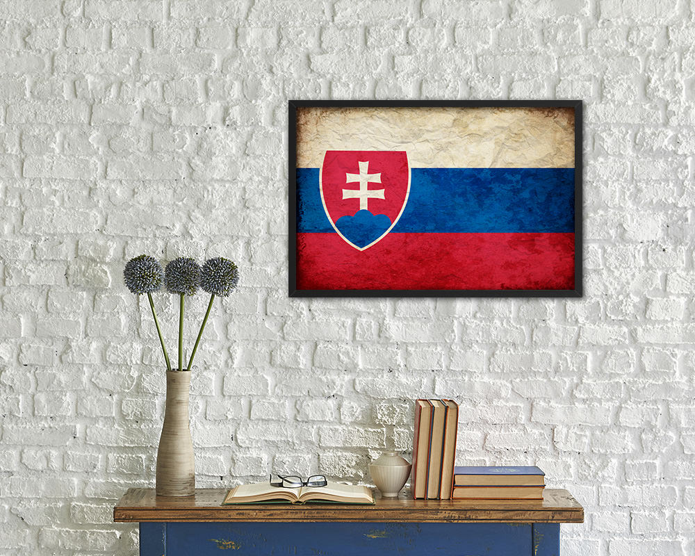 Slovakia Country Vintage Flag Printable Wall Art - MAUMshop.work