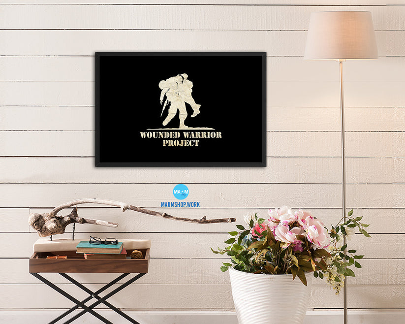 Wounded Warrior Project Vintage Military Flag Wall Decor Art Prints ...