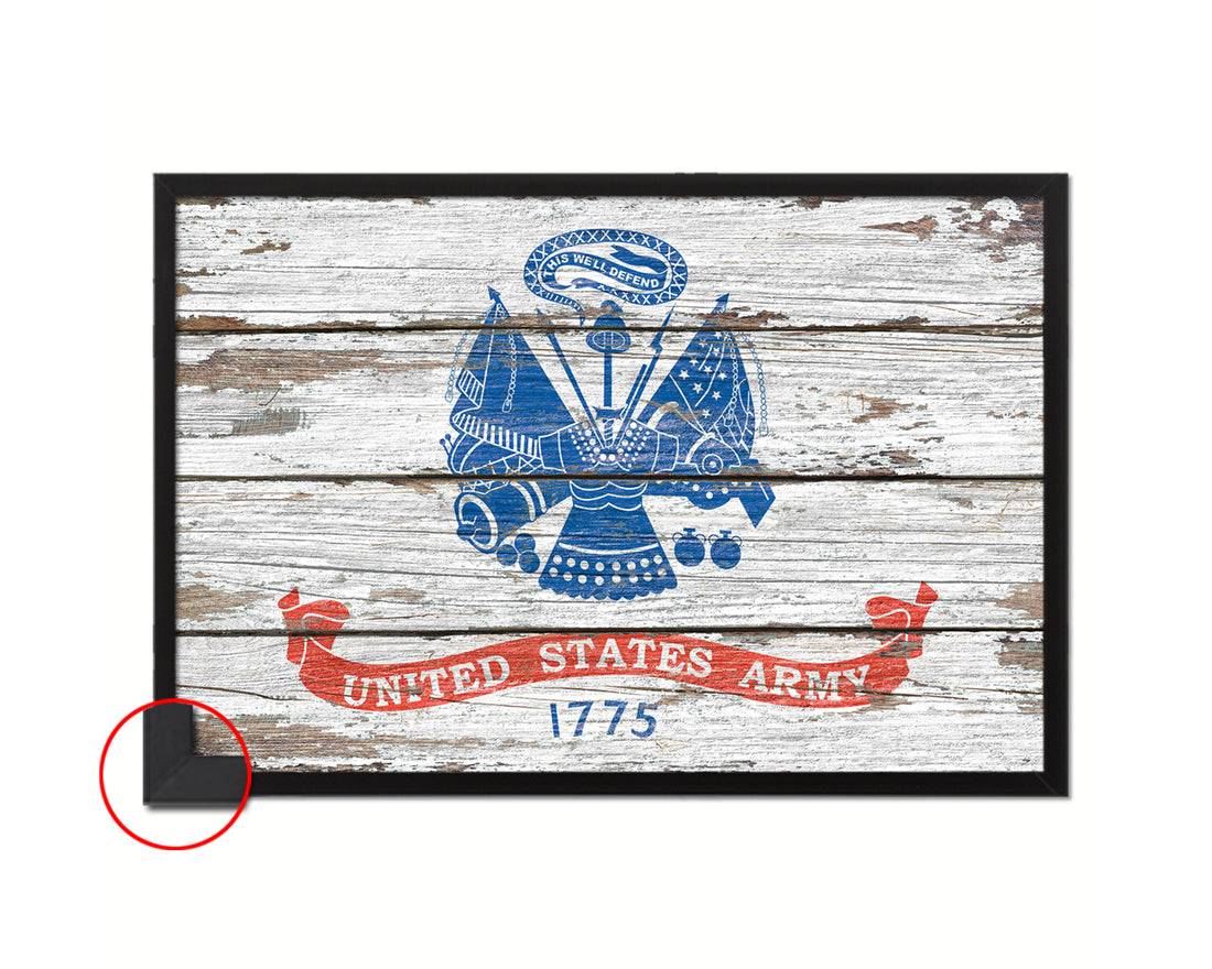 US Army 1775 Wood Rustic Flag Wall Decor Art Prints - MAUMshop.work
