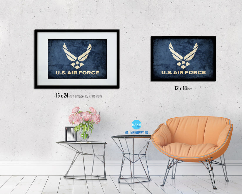 US Air Force Vintage Military Flag Wall Decor Art Prints - MAUMshop.work