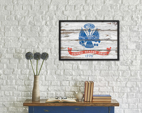 US Army 1775 Wood Rustic Flag Wall Decor Art Prints - MAUMshop.work